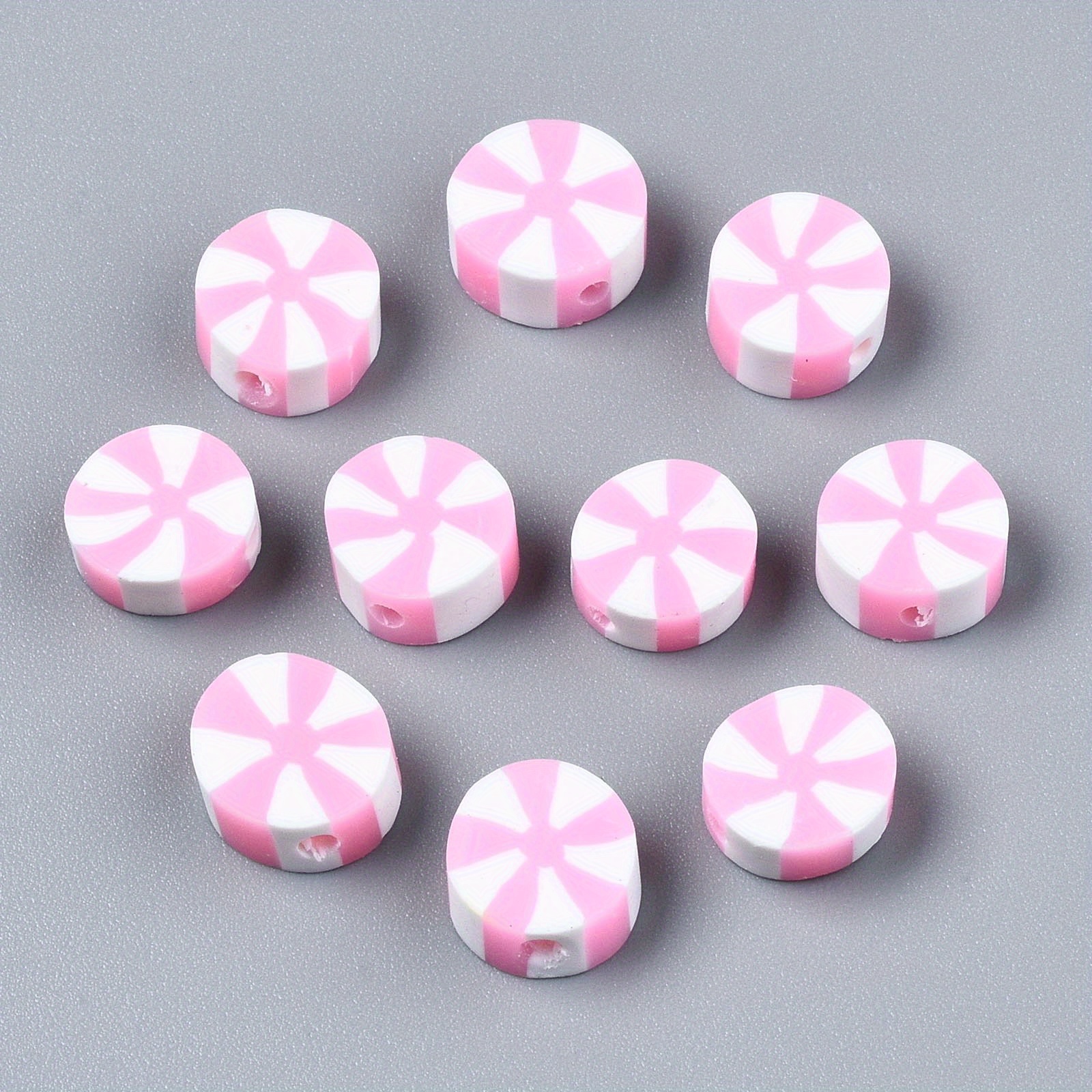 Handmade Polymer Clay Beads Set Round Clay Beads Christmas - Temu ...