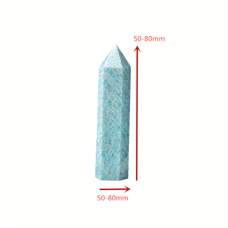 Natural Crystal Point Amazonite Healing Square Pointed Stone - Temu