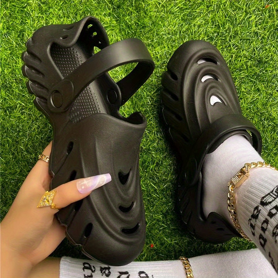 Men's Trendy Breathable Clogs With Strap With Assorted - Temu Australia