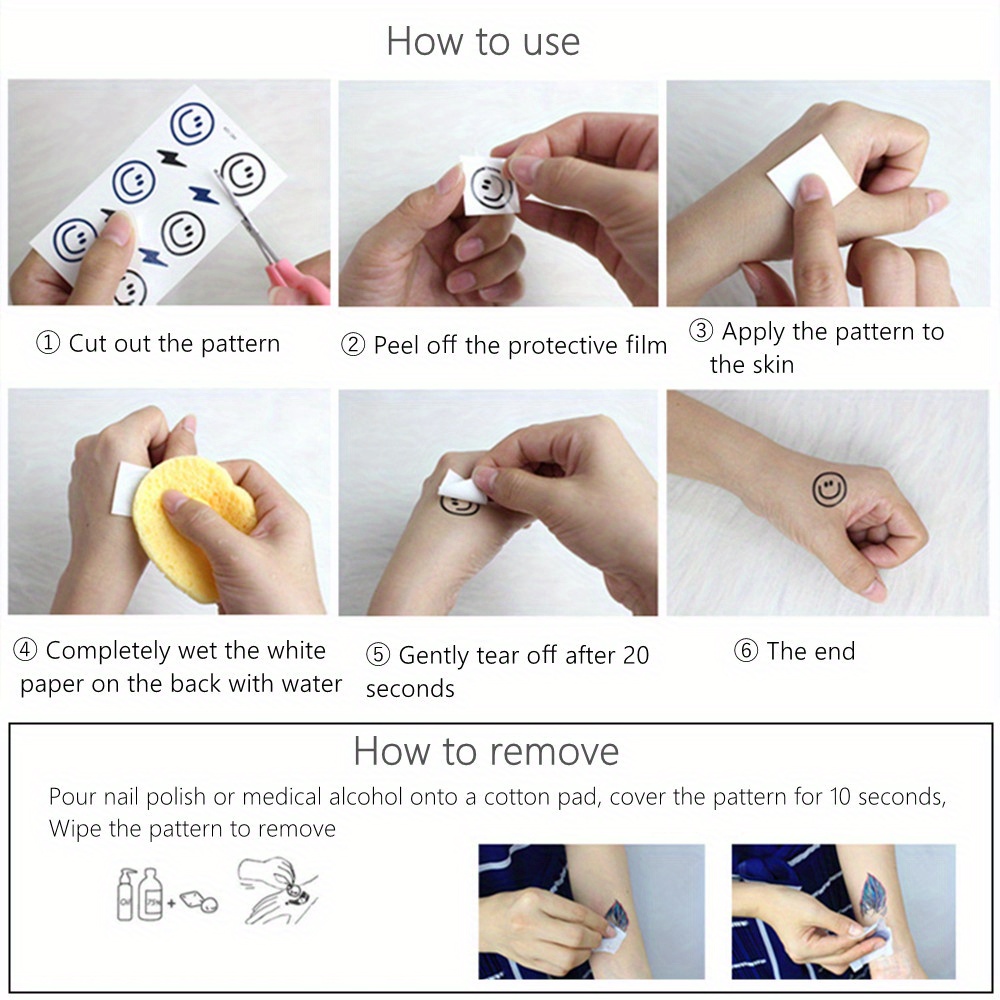 3d tattoo sticker waterproof cute colorful - Temu Australia