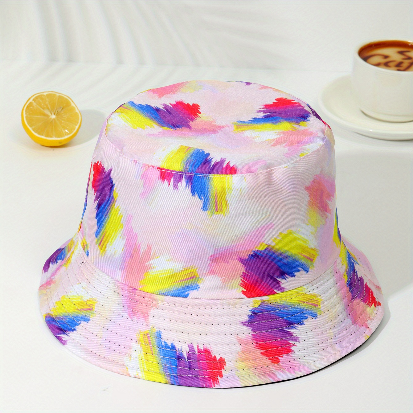 Multicolor Tie Dye Bucket Hat Printed Foldable Trend - Temu Norway