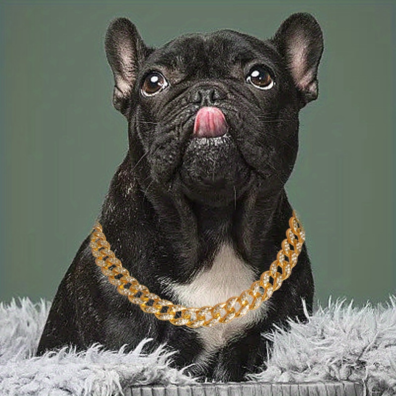 Sparkling Diamond Dog Collar Secure Buckle Stylish Metal - Temu United ...