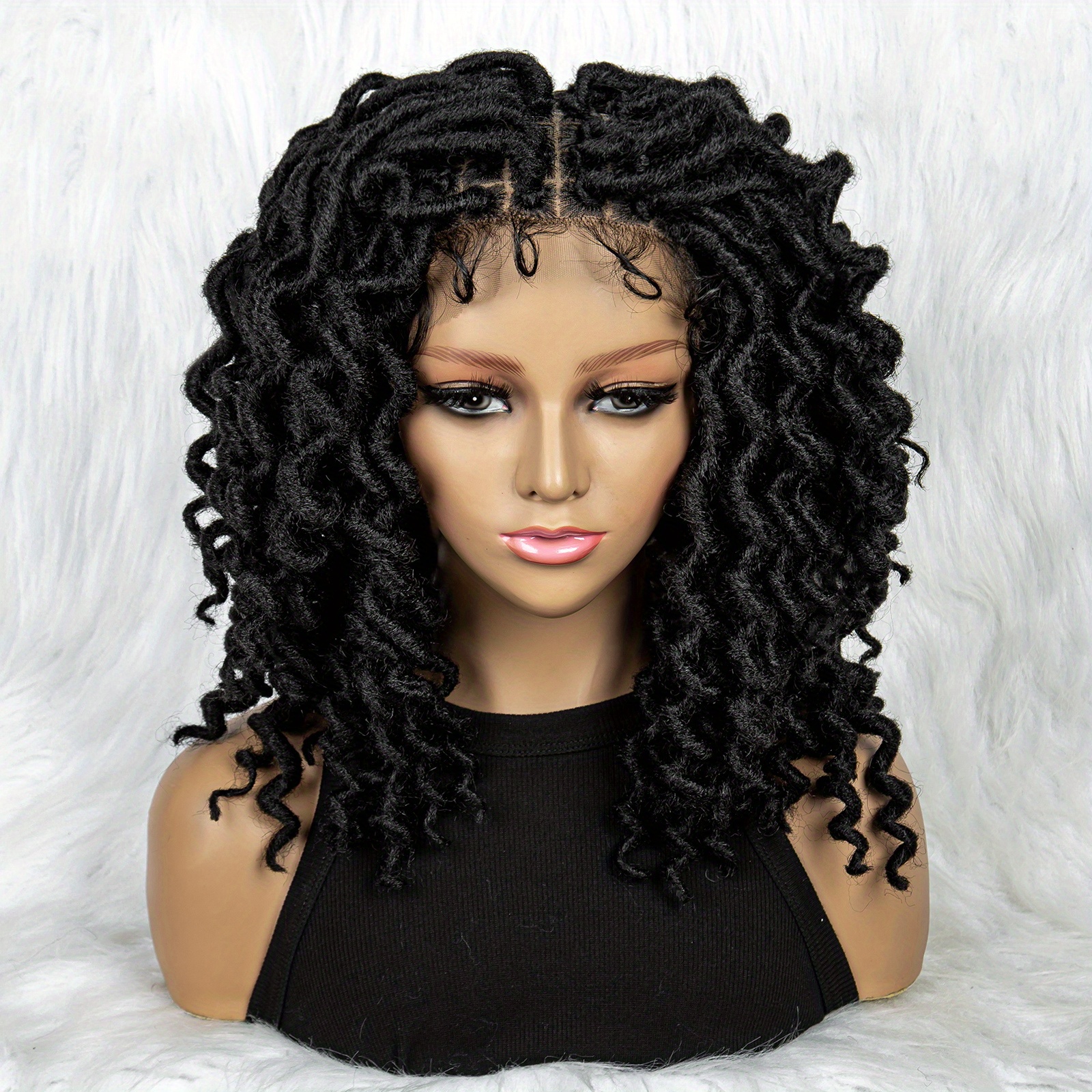 Braided Wigs Synthetic Full Lace Wig For Women Wig Braid Braiding Hair ...