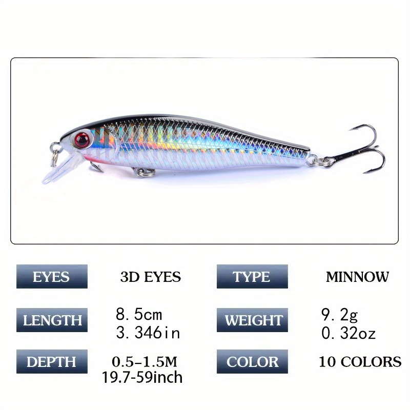 Artificial Sinking Minnow Fishing Lures Bionic Plastic - Temu United Kingdom