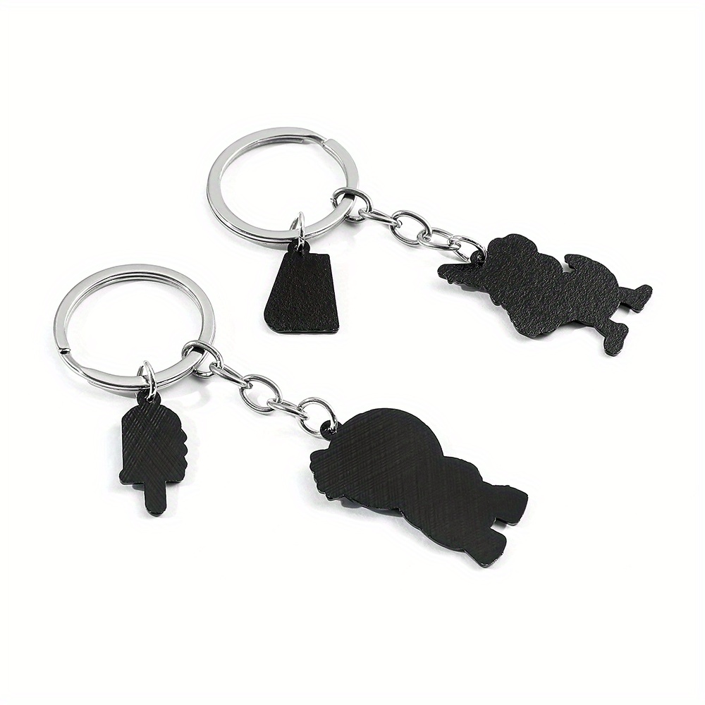 1pc Rainbow Keychain Kawaii Anime Keychain Cute Cartoon Car Key Chains ...