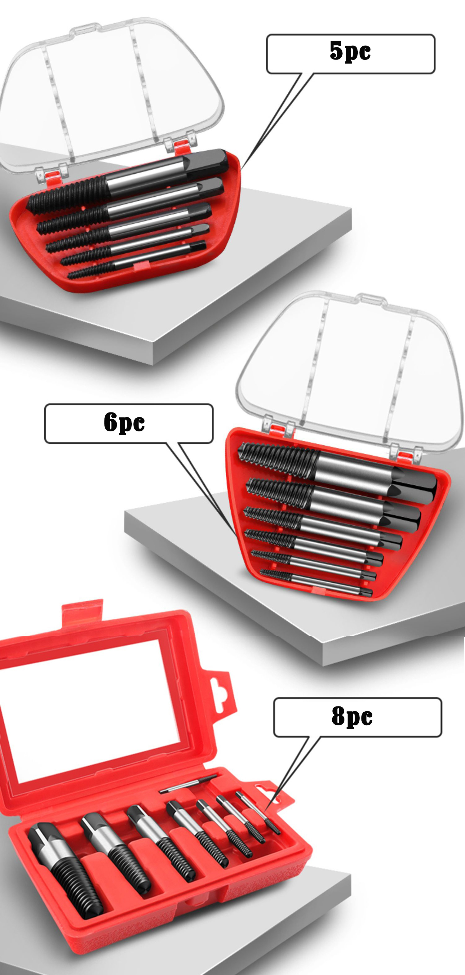 Screw Extractor Metal Drill Bit Set Damaged Screws Remover - Temu Brazil