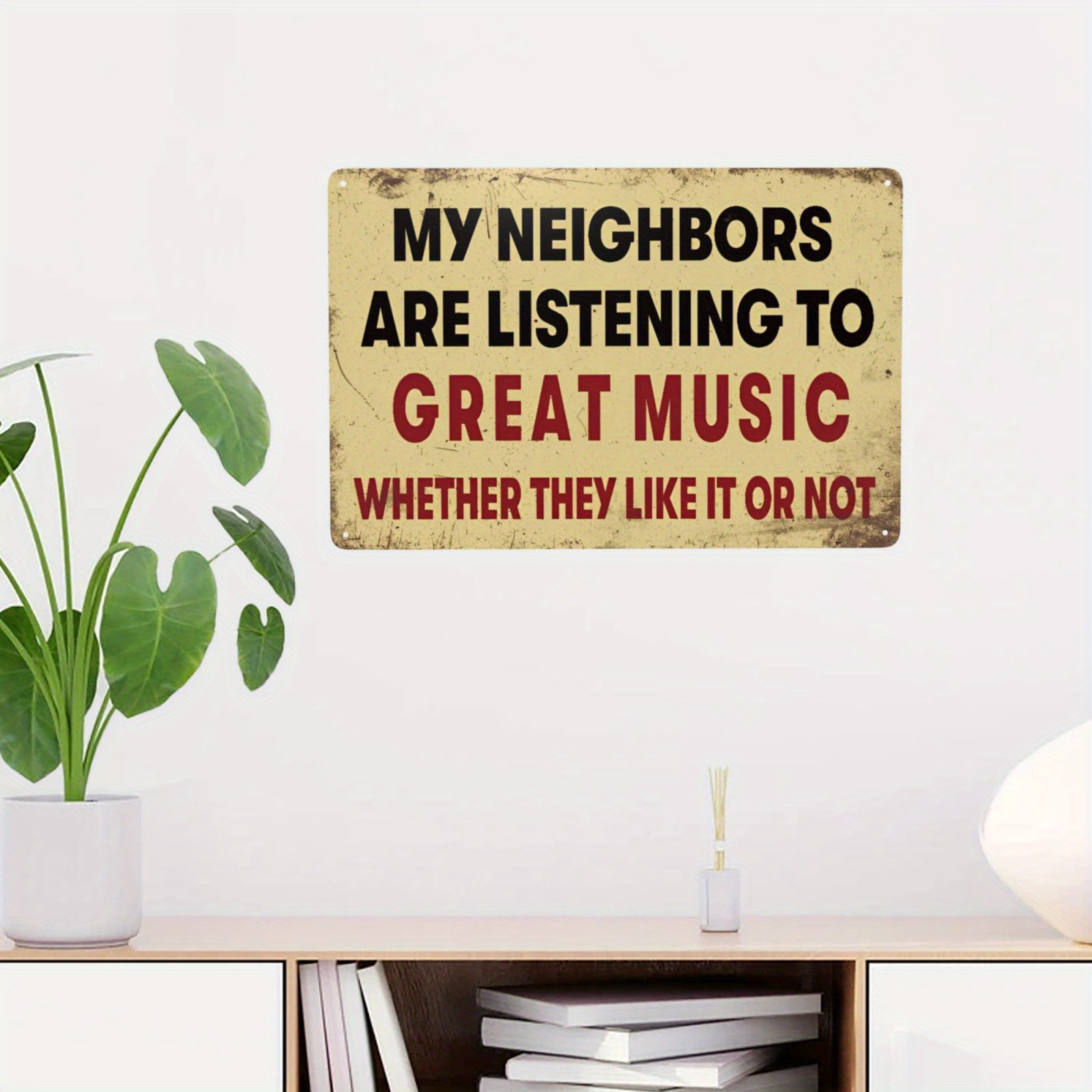 Vintage Man Cave Decor Funny Sarcasm Music Metal Tin Sign - Temu United ...