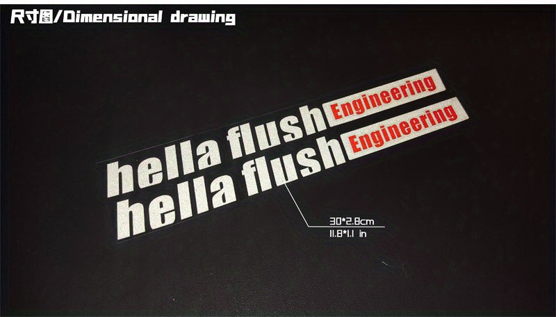 2pcs Flush Reflective Stickers Car Stickers Vinyl Car Stickers ...