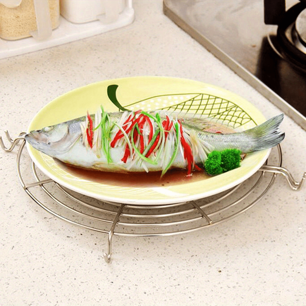 1pc Semicircle Stainless Steel Food Cooling Rack Frying Rack Kitchen ...