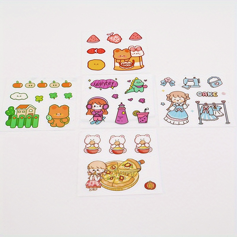 Cute Stickers Pack Stickers Decals Assorteds Kawaii Sticker - Temu