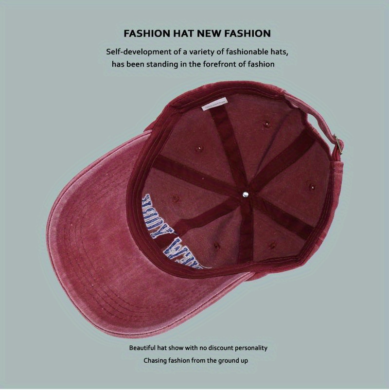 New York Embroidery Baseball Washed Distressed Vintage - Temu United ...