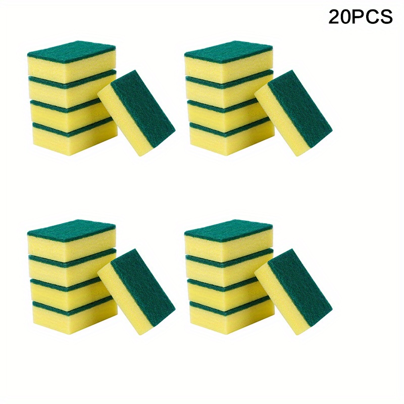 20pcs Kitchen Emery Magic Clean Rub Sponge For Dishwashing Removes Rust ...