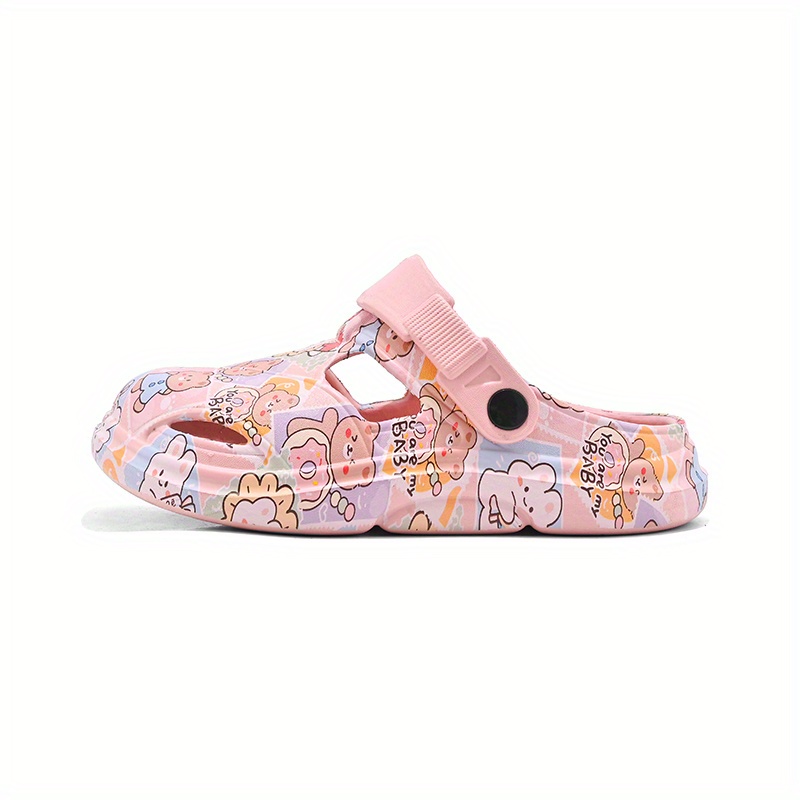 Boys Girls Cartoon Print Eva Clogs Comfortable Lightweight - Temu Ireland