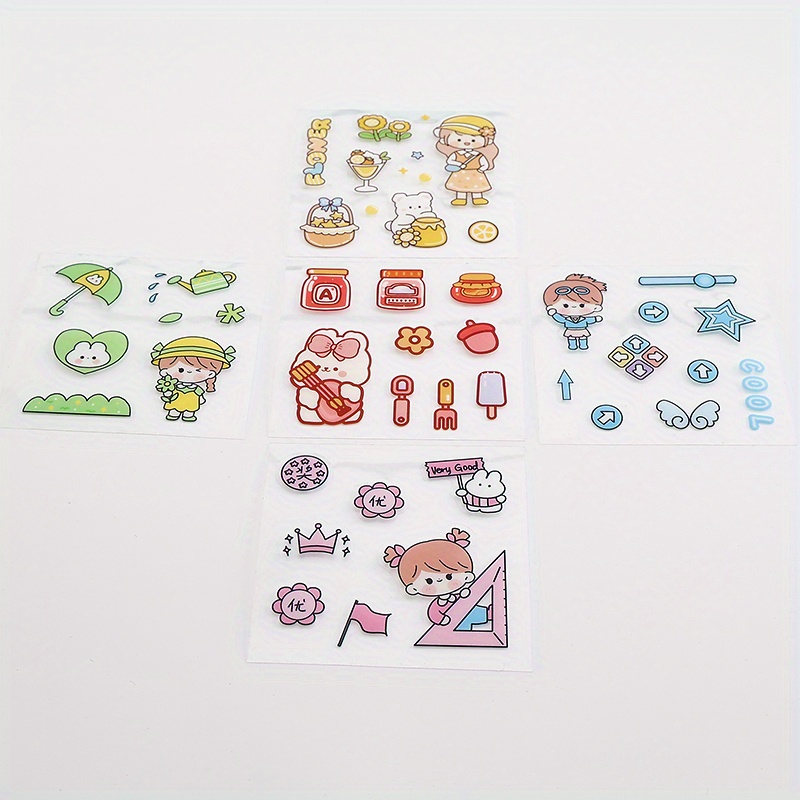 Cute Stickers Pack Stickers Decals Assorteds Kawaii Sticker - Temu