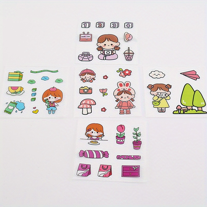 Cute Stickers Pack Stickers Decals Assorteds Kawaii Sticker - Temu