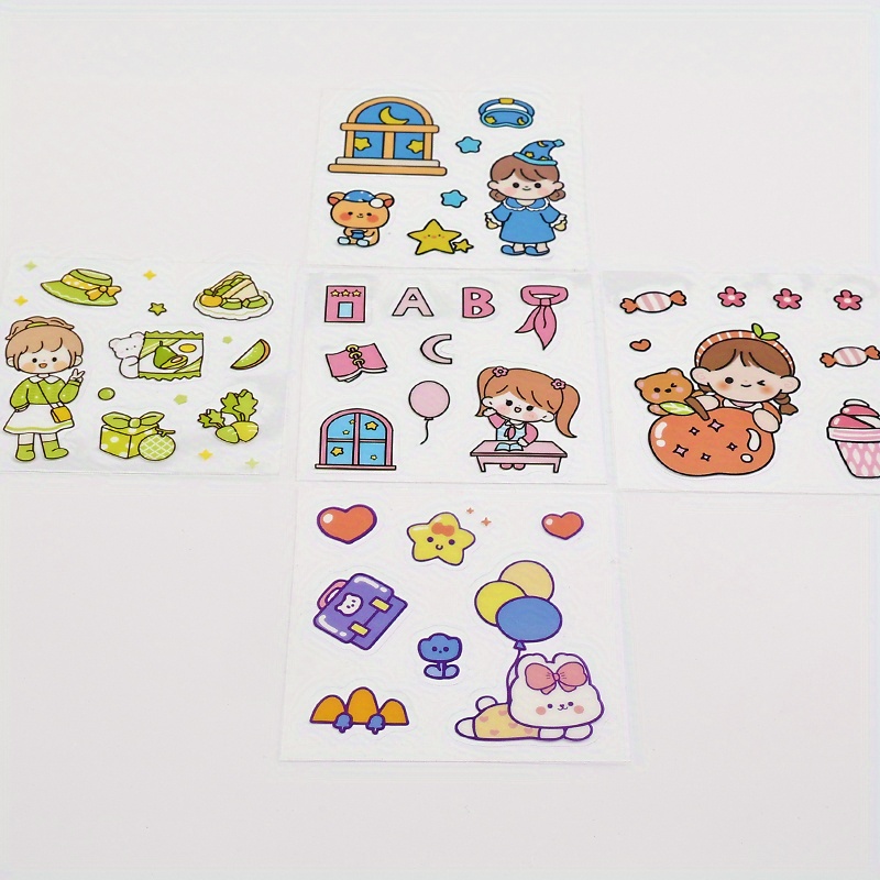 Cute Stickers Pack Stickers Decals Assorteds Kawaii Sticker - Temu