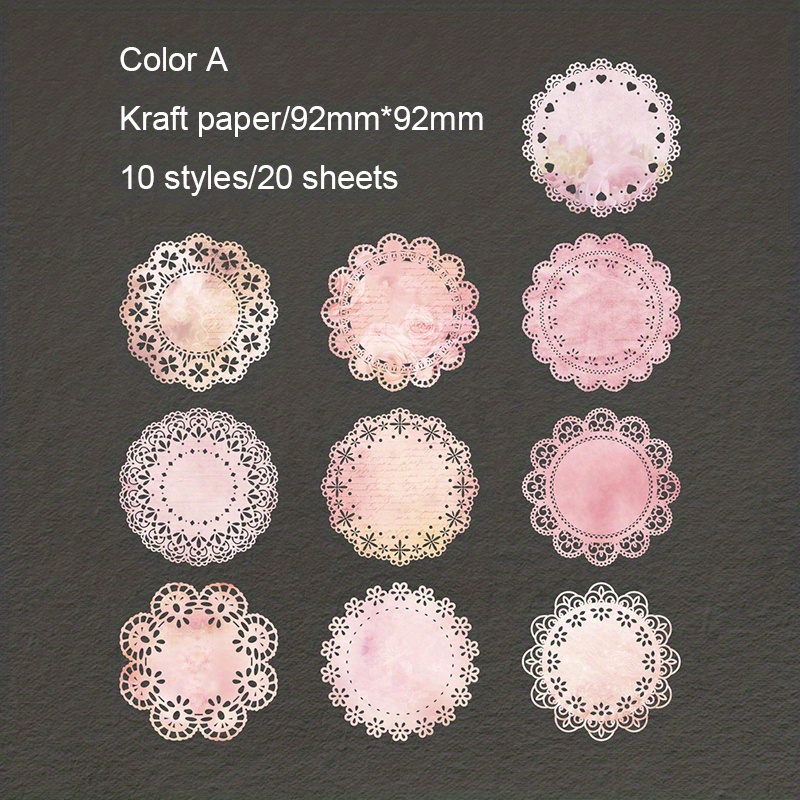 Vintage Lace Pattern Paper Supplies Decorative - Temu United