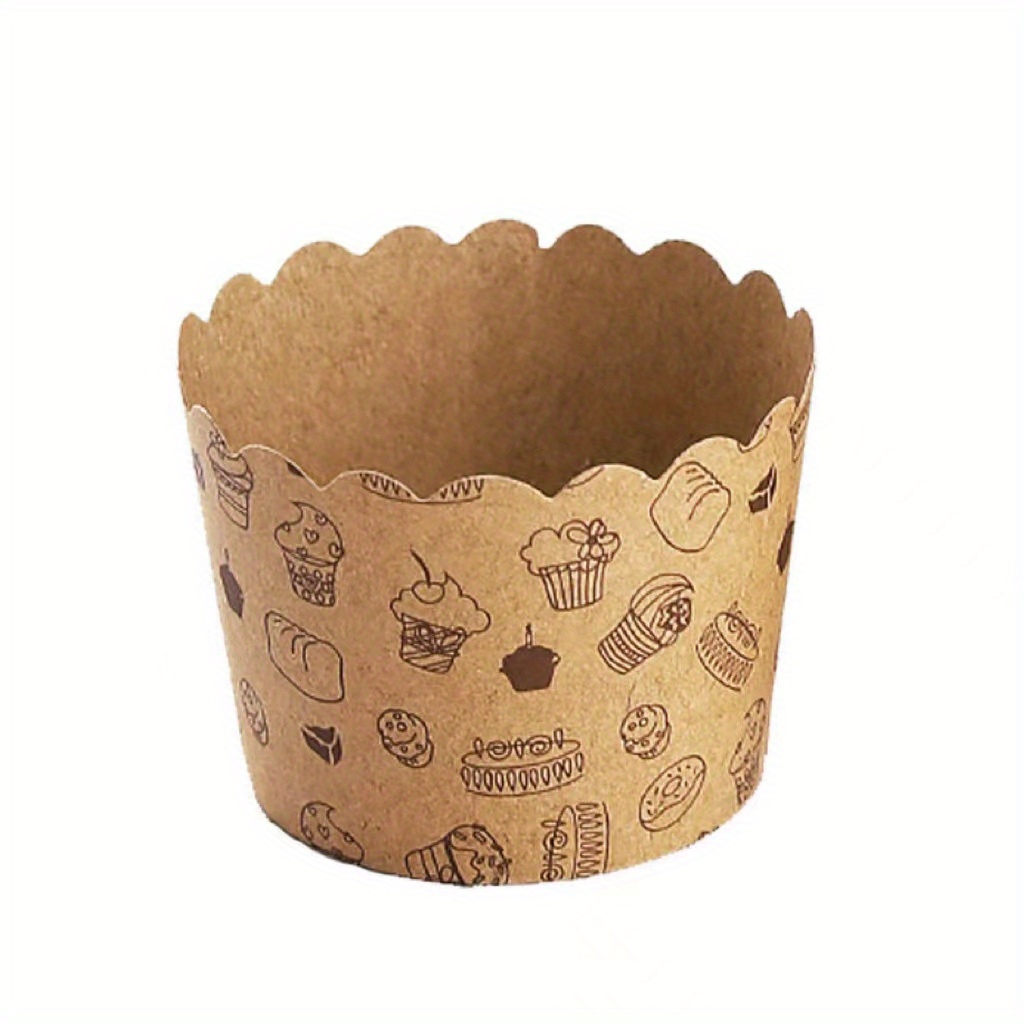 Heat Resistant Kraft Paper Cupcake Mold Perfect Baking - Temu Netherlands