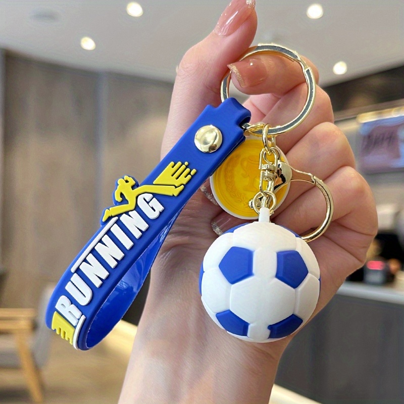 1pc fashion sports keychain football pendant keyring gift car key chain ...