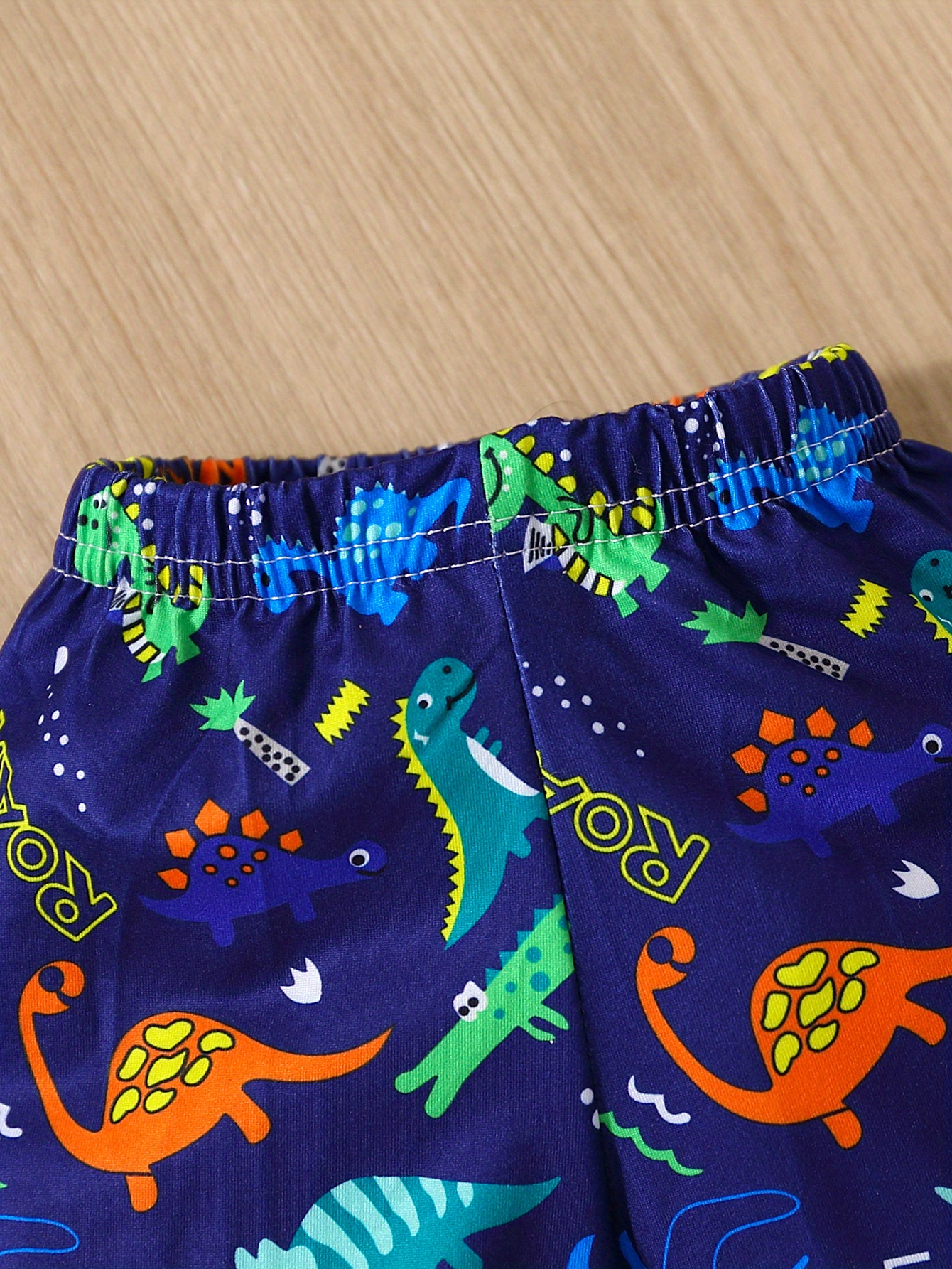 Boys Cartoon Dinosaur Casual Outfit Round Neck T shirt - Temu New Zealand