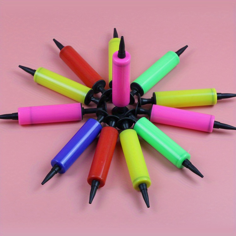Mini Plastic Manual Balloon Pump Random Color Suitable For Aluminum ...