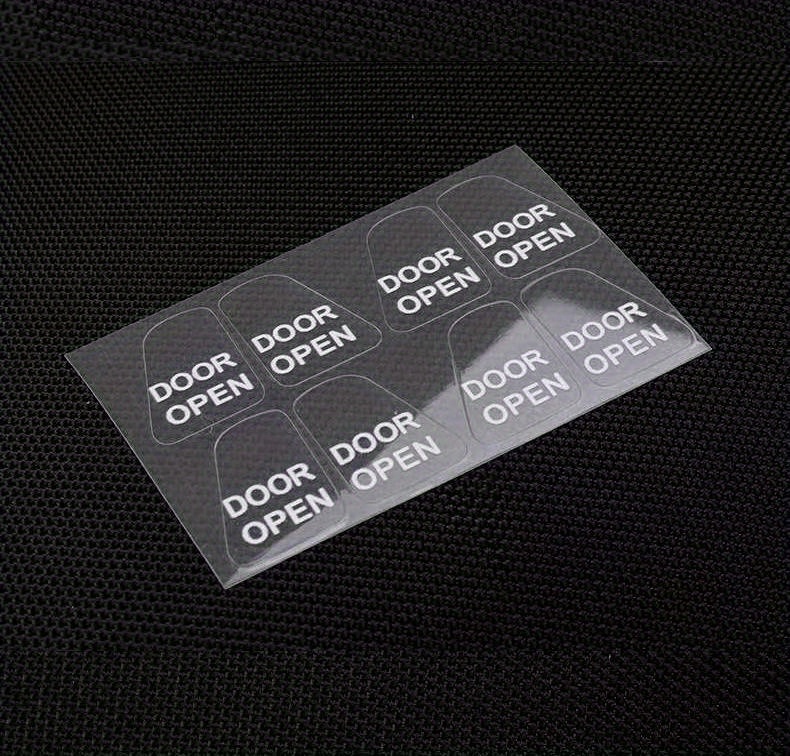 8pcs Car Open Door Button Stickers For Tesla Door Open Sticker Armrest ...