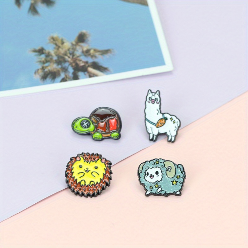 Cute Cartoon Turtle Brooch Fashionable Animal Alloy Pin - Temu