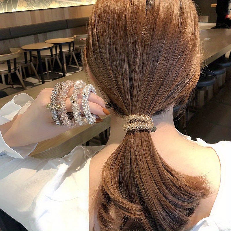 exquisite hair rope head leather band elegant versatile head rope ...