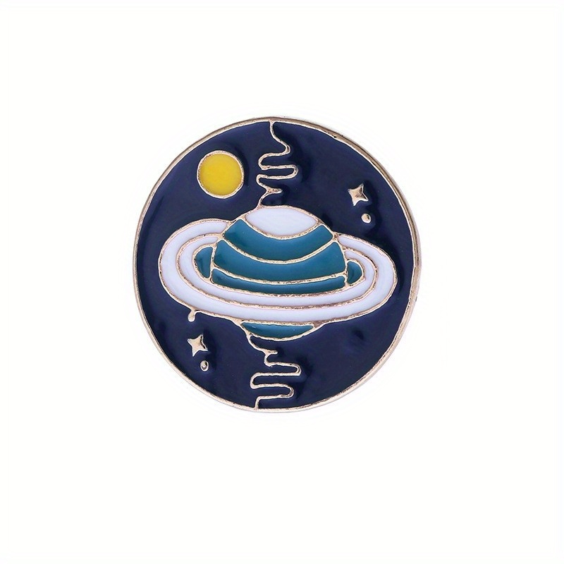 Cute Planet Rocket Brooch Enamel Painted Metal Pin Non slip - Temu ...