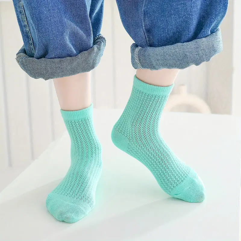 5 の男の子用カラフル の通気性のある クルーソックス 幼児 子供 夏用 Temu Japan