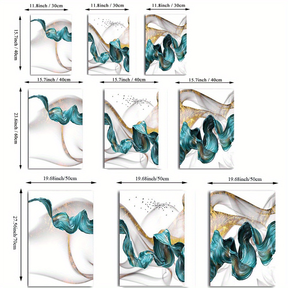 Abstract Golden Painting Canvas - Temu United Kingdom