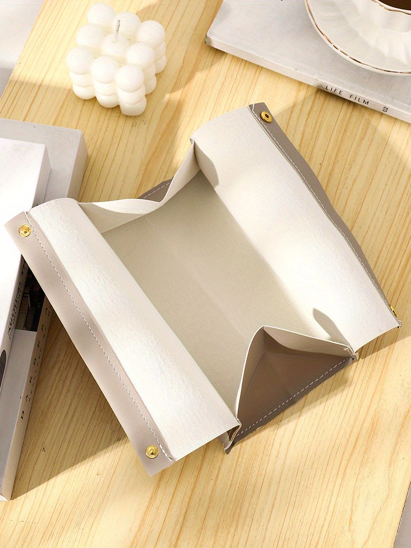 Stylish Durable Vintage Tissue Box Pu Leather Cover Perfect - Temu ...