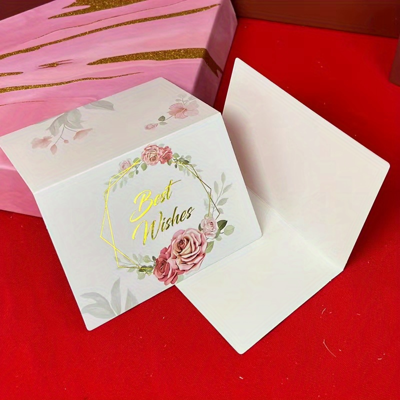 small fresh cute hand painted thank card - Temu