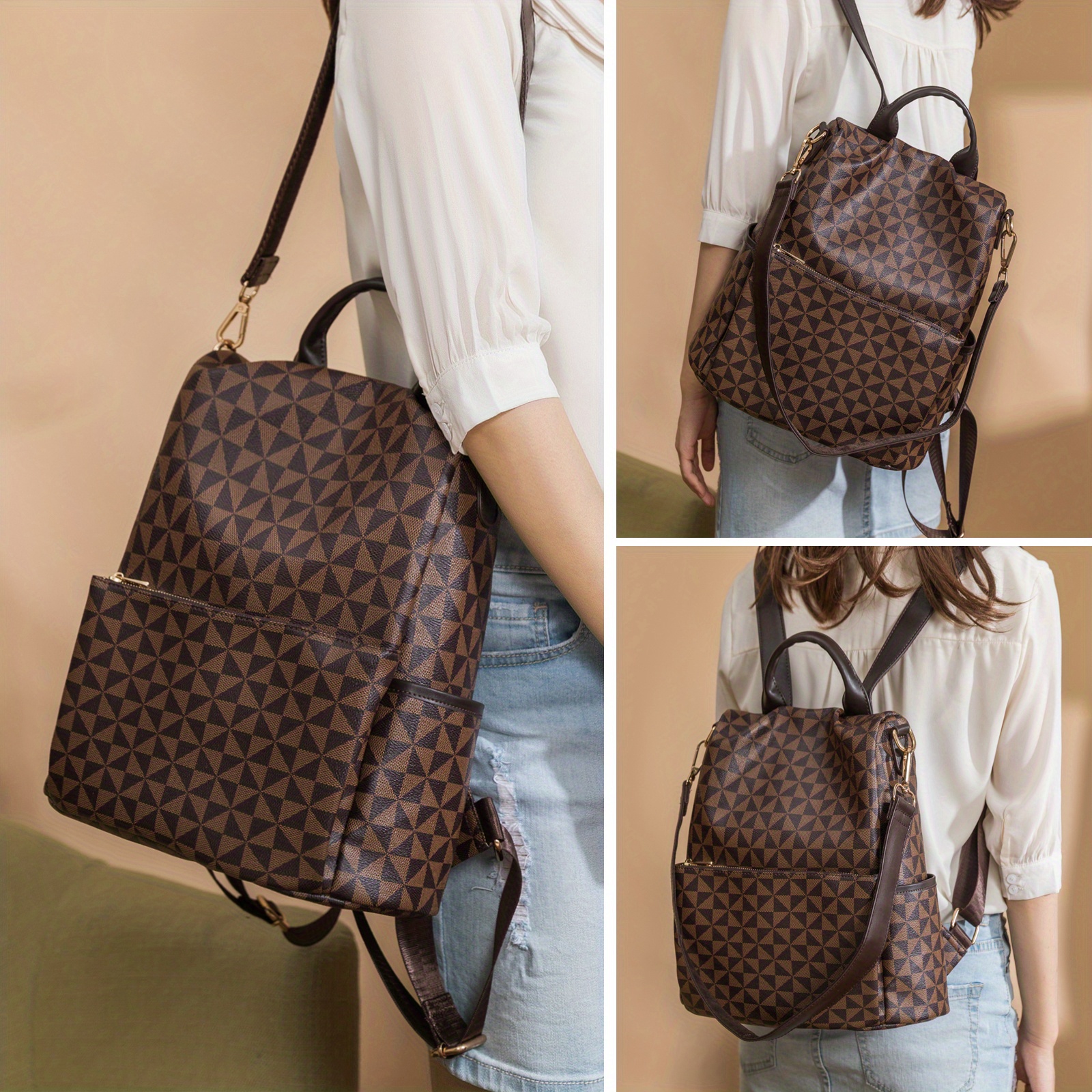 Backpack Women's Fashion Backpack Travel Backpack Soft - Temu United ...