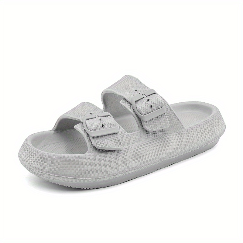 Mens Non Slip Platform Slides Comfortable Soft Sole Cloud Slides For ...