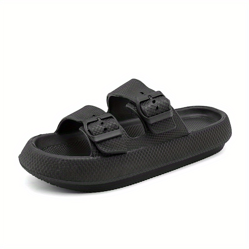 Mens Non Slip Platform Slides Comfortable Soft Sole Cloud Slides For ...