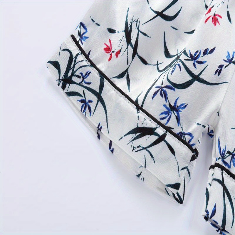 Kids Satin Pajamas Sets Girls Boys Button Pjs Short Sleeve - Temu