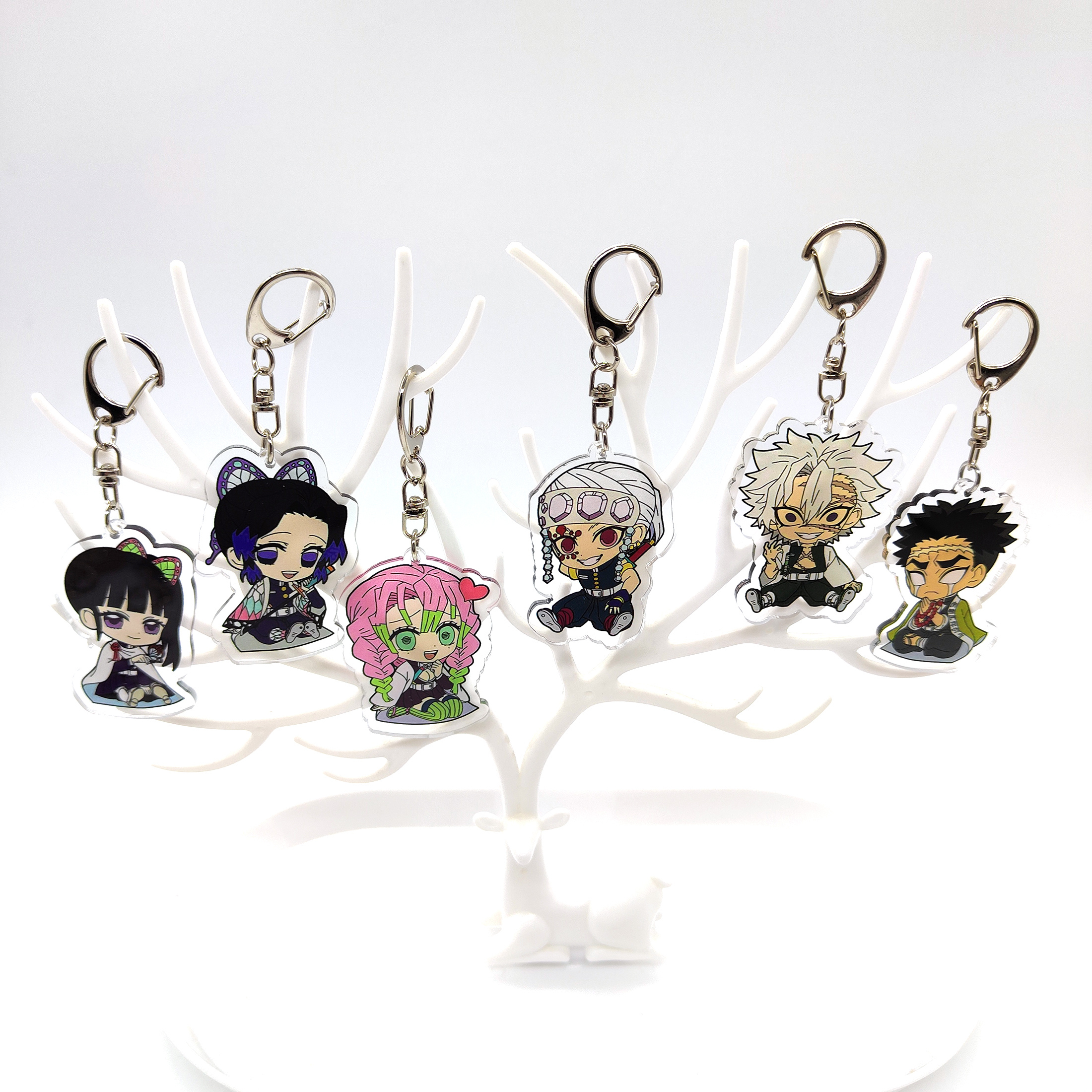 Anime Acrylic Keychains Animation Periphery Accessories Cute - Temu