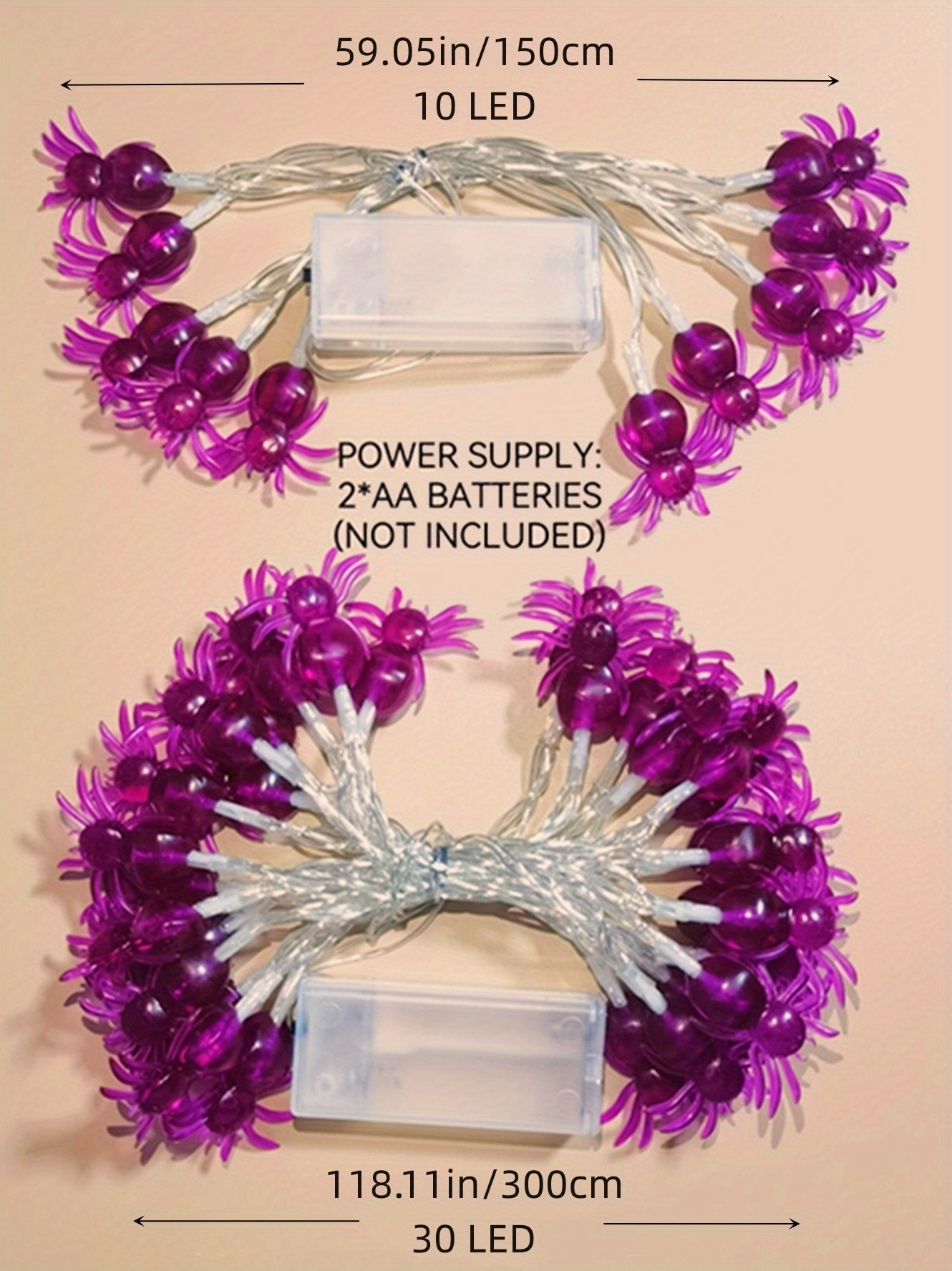 Purple Spider Battery Operated Purple - Temu United Kingdom