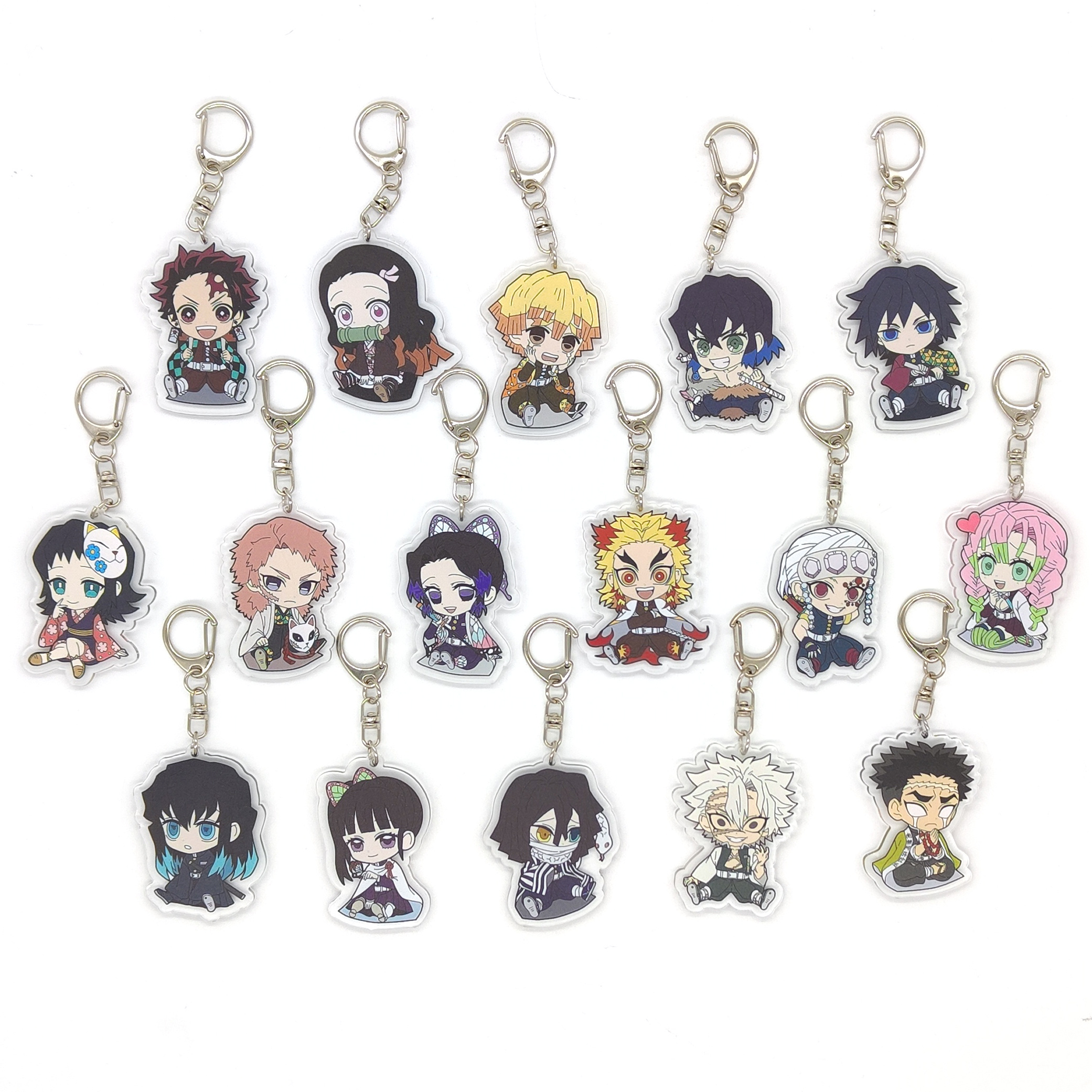 Anime Acrylic Keychains Animation Periphery Accessories Cute - Temu