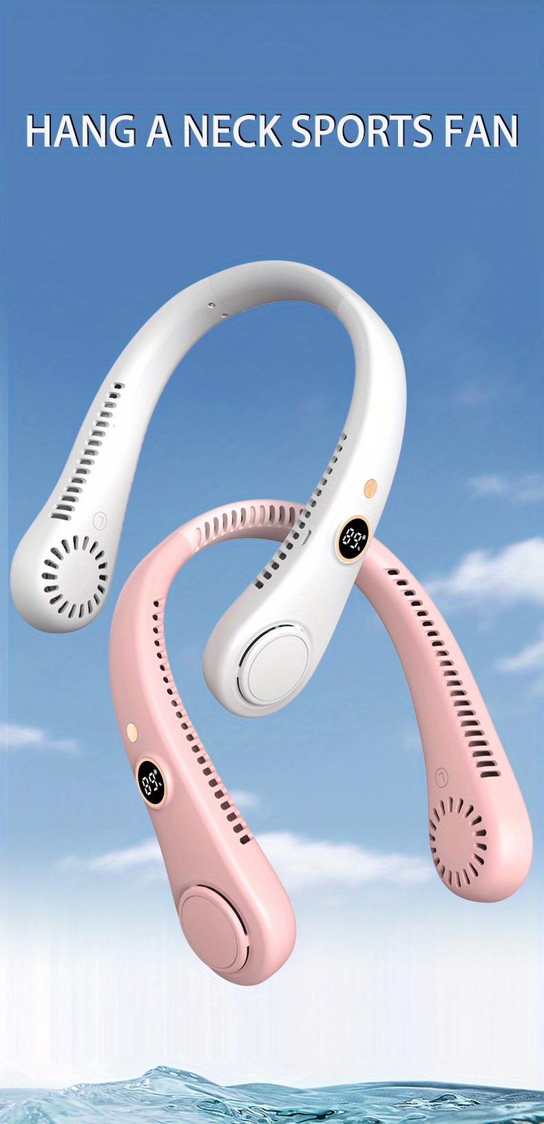 Bladeless Neck Fan New Portable Hand Bladeless Fan 360° - Temu