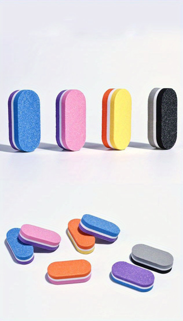 Manicure Small Rub Strip Mini Oval Small Square Nail Mini - Temu