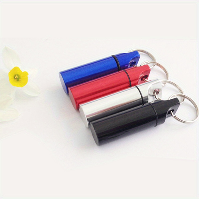 Mini Portable Pill Box Keychain Aluminium Alloy Mini Daily - Temu ...