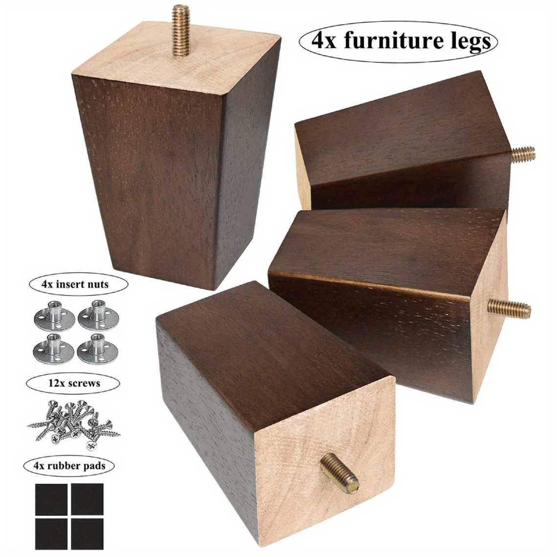 Antique Color Solid Wood Furniture Legs Sofa Replacement - Temu