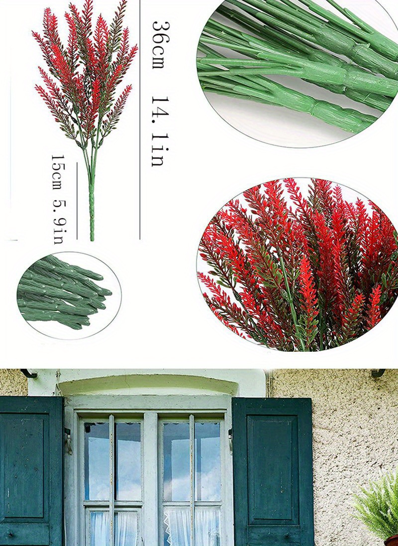 Simulation Flower Artificial Flower Lavender Flower Outdoor - Temu ...