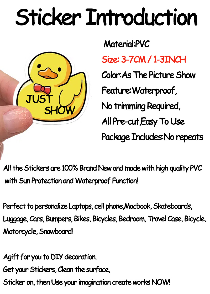 Cute Cartoon Duck Series Graffiti Sticker Suitable - Temu Australia