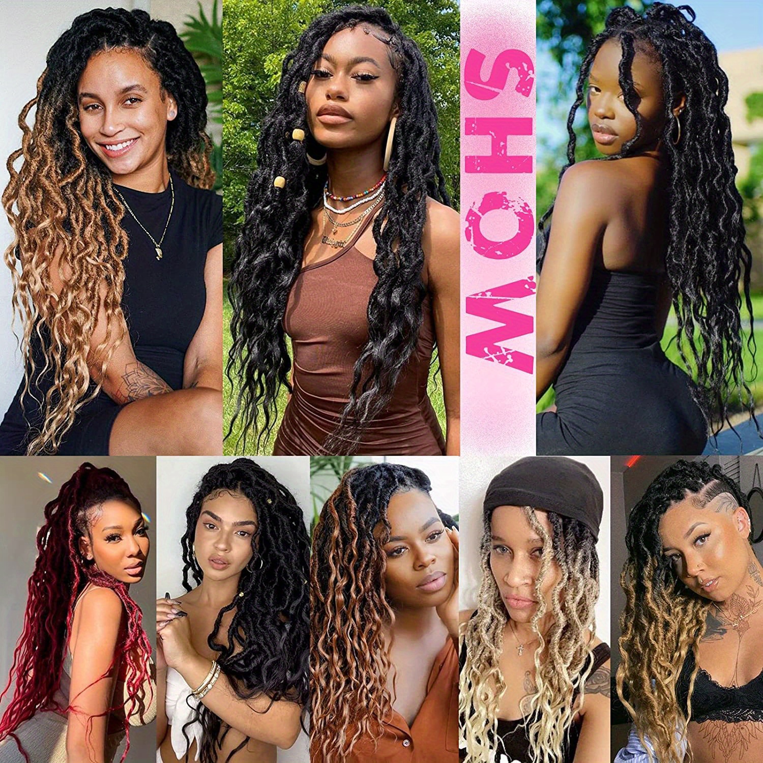 Locs Crochet Hair Extensions Goddess Locs Crochet Hair - Temu Canada