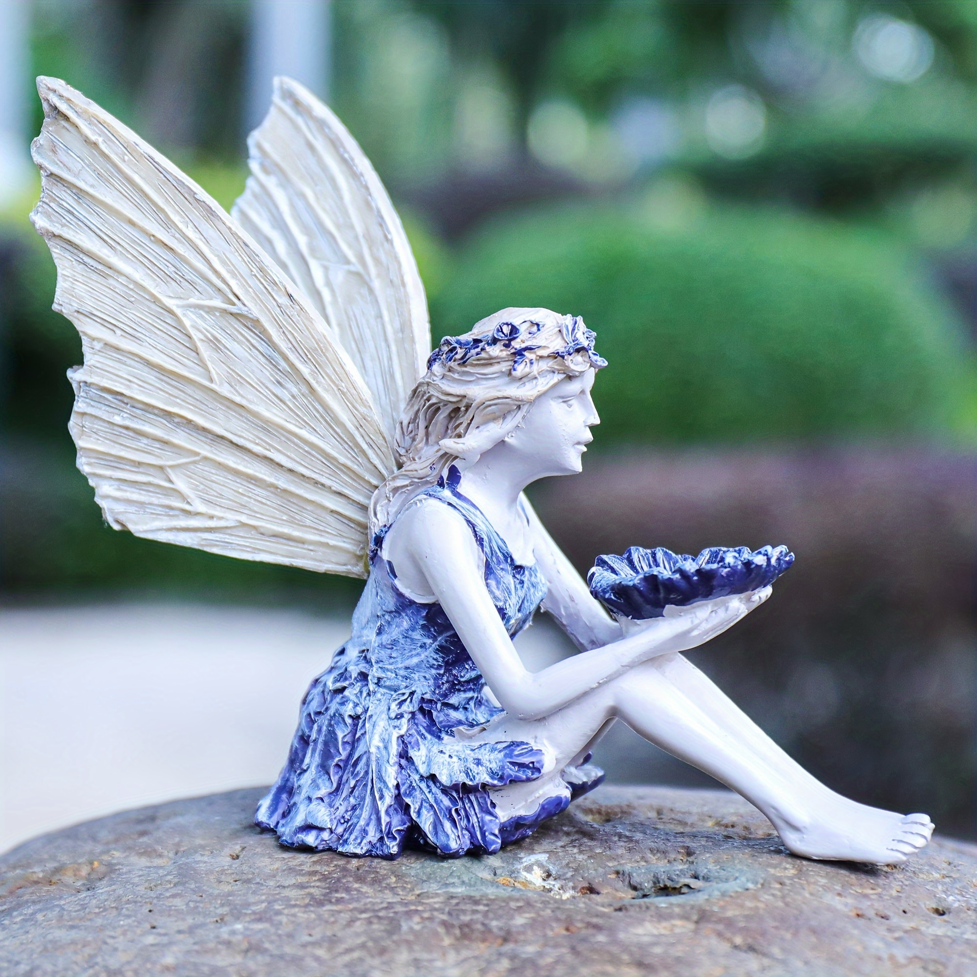 Miniature Fairy Resin Statue Resin Craft Garden Yard Outdoor - Temu