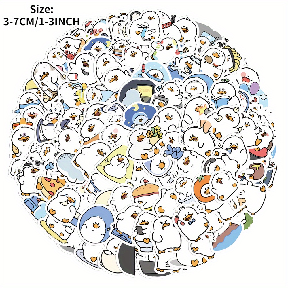 Cute Cartoon Duck Series Graffiti Sticker Suitable - Temu Australia