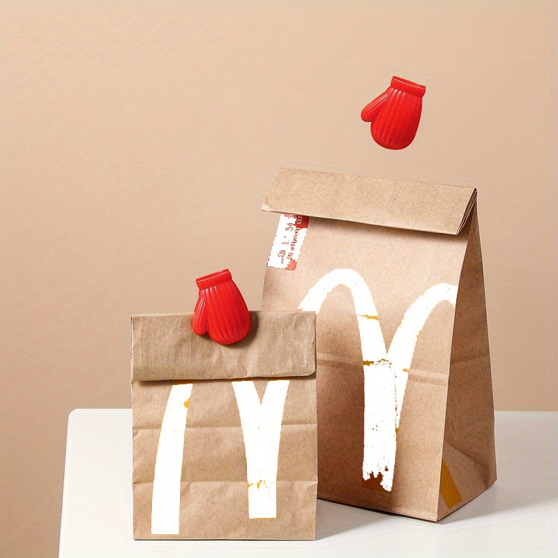 mini gloves shaped food clip kitchen plastic sealing clip - Temu ...